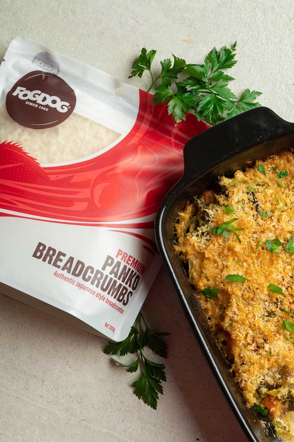Chicken Casserole with Panko Parmesan Topping - The Gourmet Warehouse